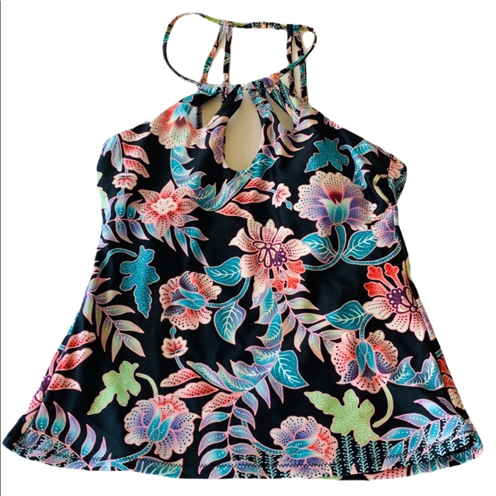 Raisins Indio Bloom Pattern Tankini Swim Top Size Sma… - Gem